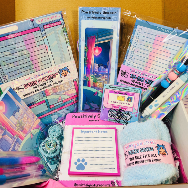 Pawsitively Snoozin' Aesthetic Stationery Box – Smith Signature Prints